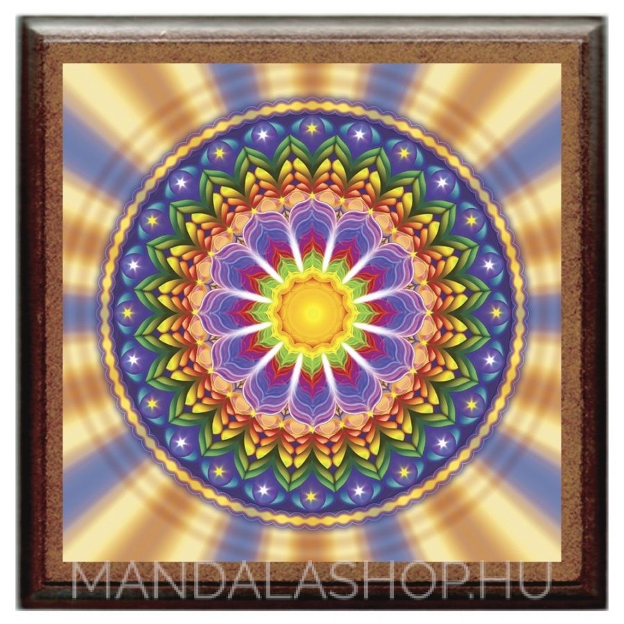 Élet virága mandala - kör alakú falikép (Ø 38 cm) - MandalaShop